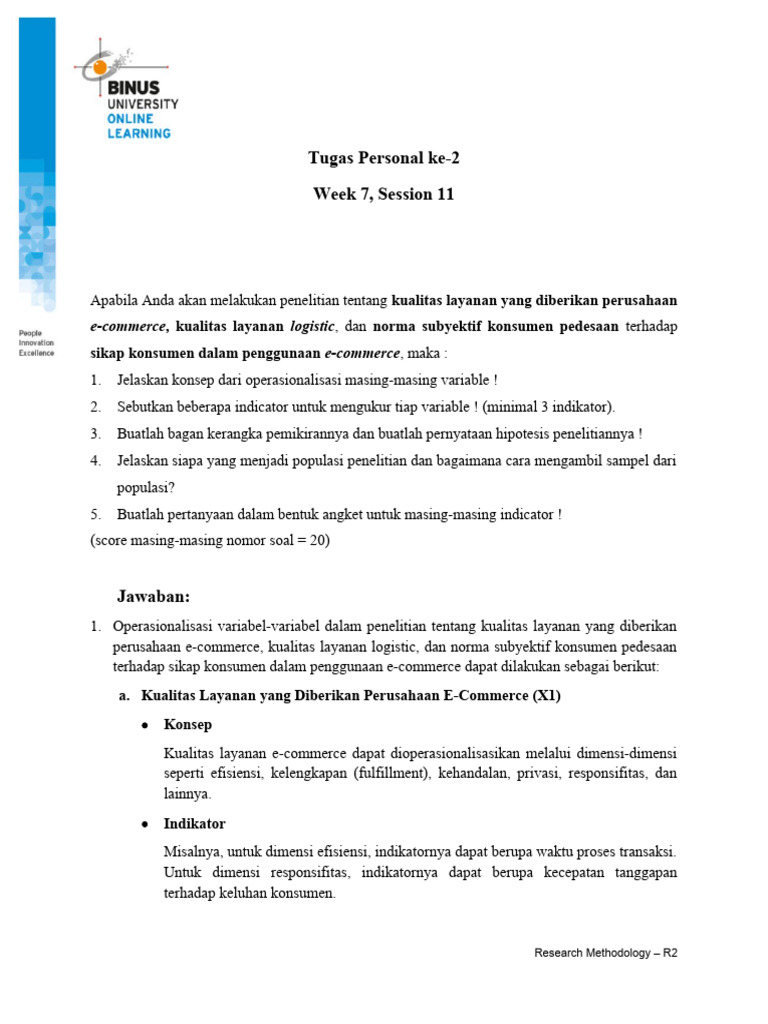 Research Methodology TP2 | PDF