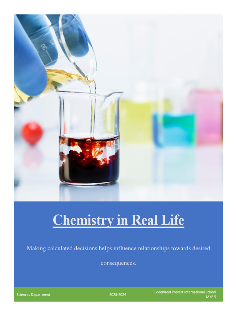 M5 - Chemistry in Real Life 23-24 | PDF | Acid | Alkene