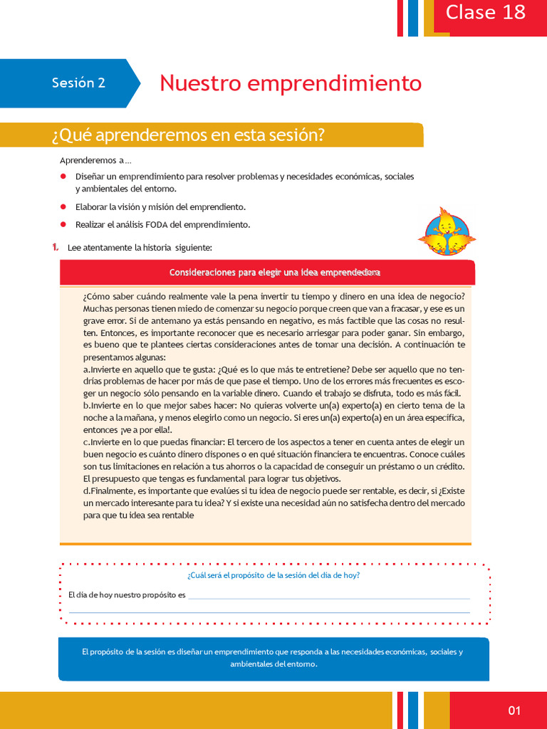 Clase 18 Nuestro Emprendimiento | PDF