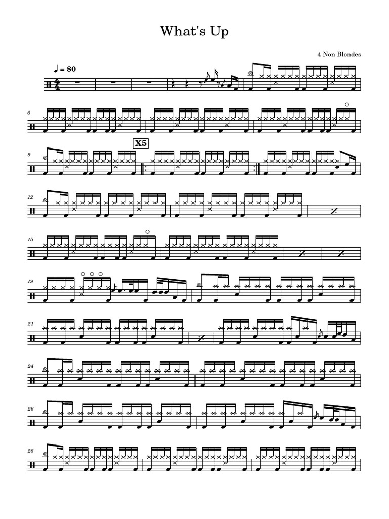 4 Non Blondes What S Up | PDF