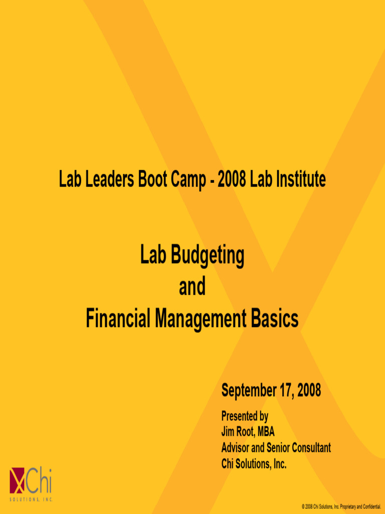 2008 0917 Root Lab Budgeting and Financial Management Basics Lab Institute | PDF | Income | Expense