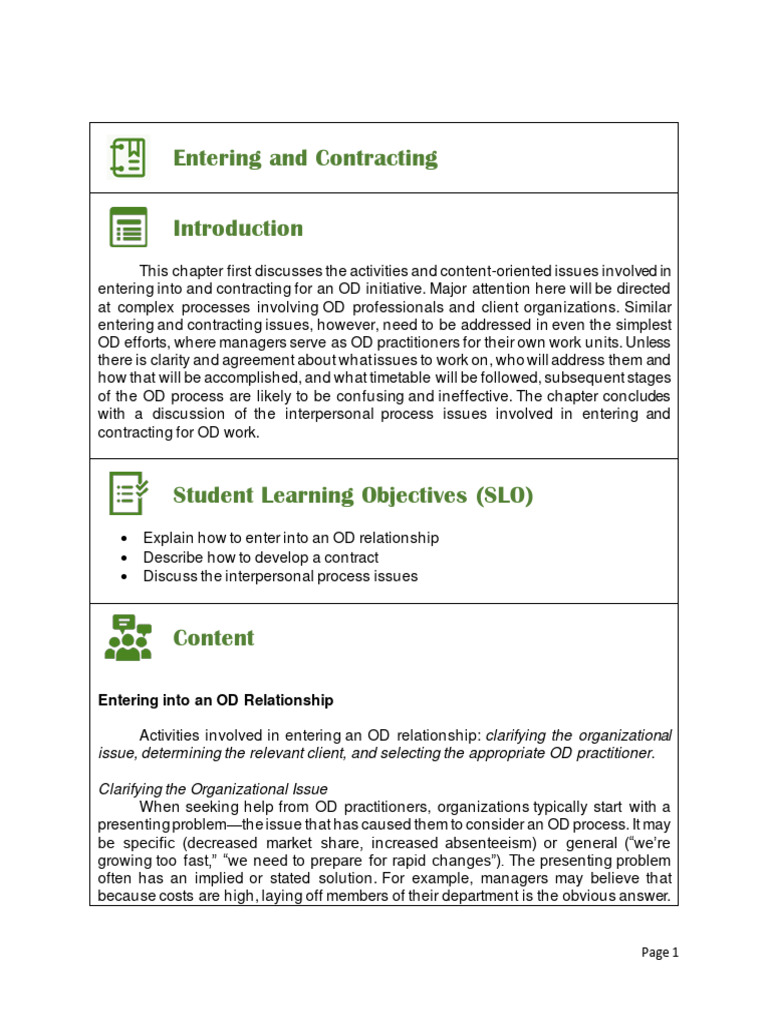Module - Wk2 - Entering and Contracting | Download Free PDF ...