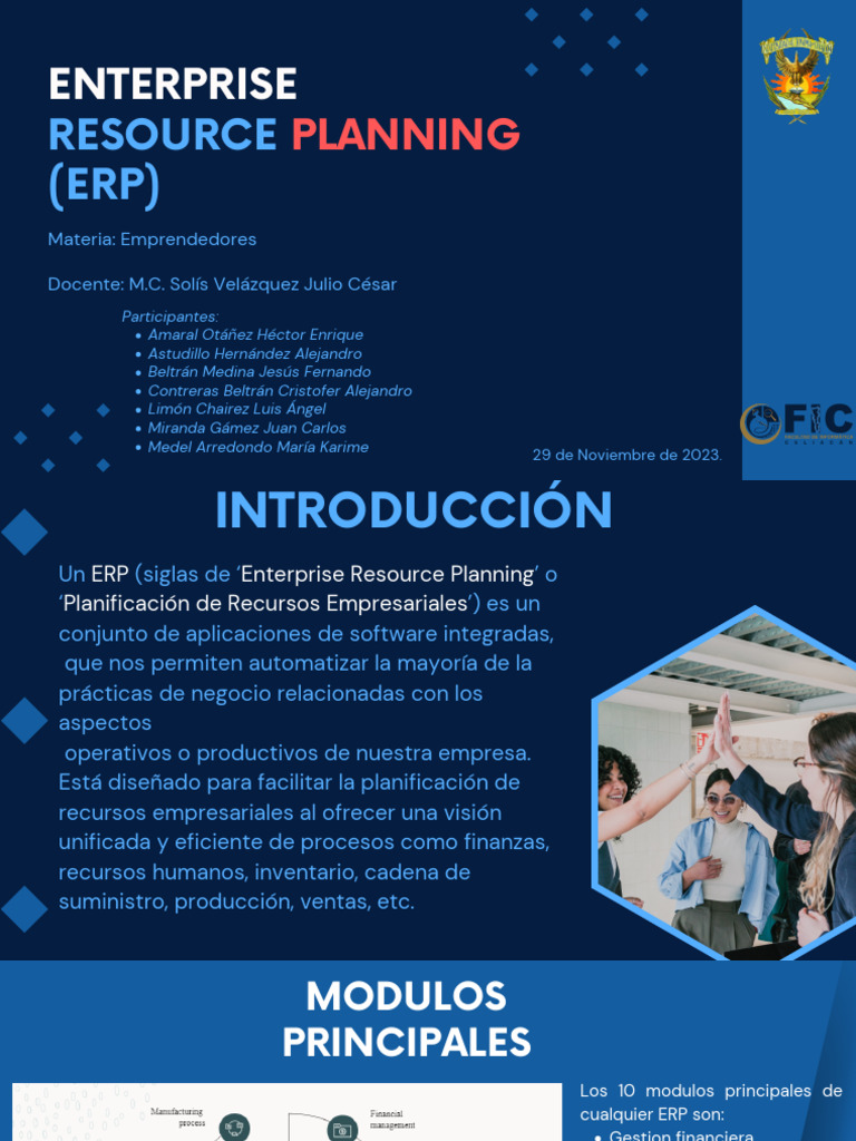 ERP (Enterprise Resource Planning) | PDF | Planificación de recursos empresariales | Computación ...