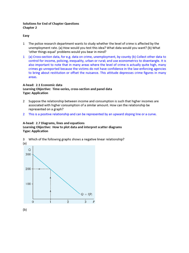 Ch02 Solutions | PDF | Demand | Real Versus Nominal Value (Economics)