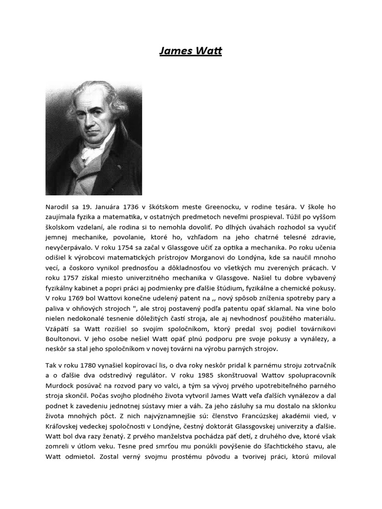 James Watt | PDF