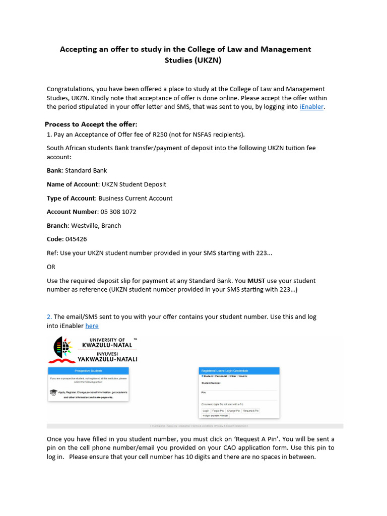 Guide To Accepting An Offer (CLMS) | PDF | Service Industries