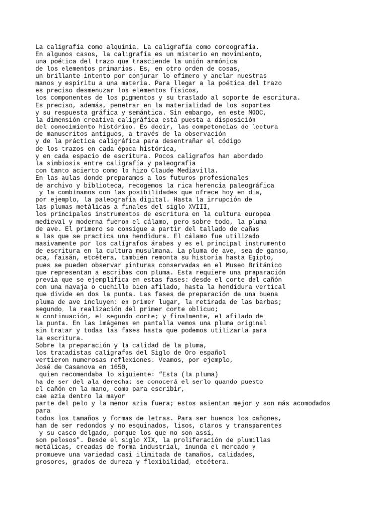 BD2x 2018 112 Taller Caligrafo R0-En | PDF | Caligrafía | Papel