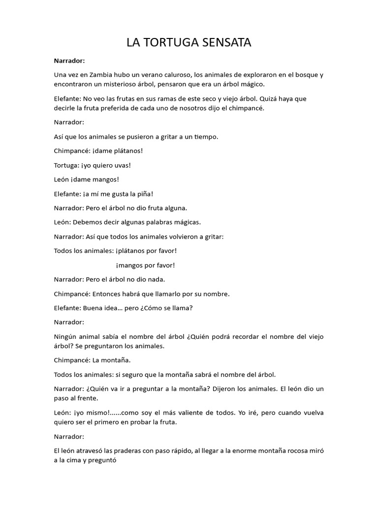 La tortuga y el árbol mágico | PDF | Religión y espiritualidad | Poesía