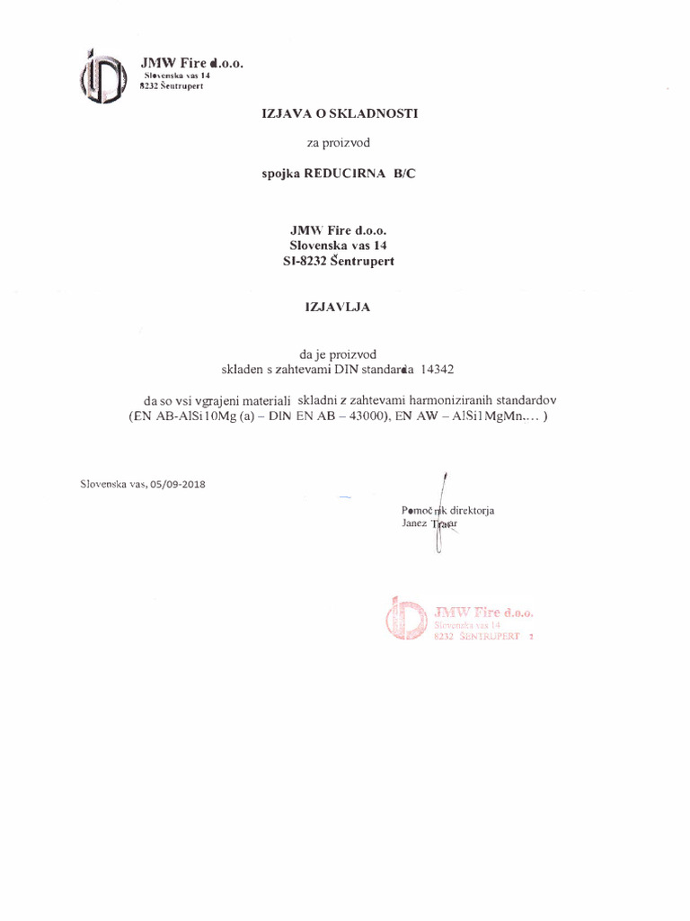 Red. Spojka BC DIN 14342 - 2018 | PDF