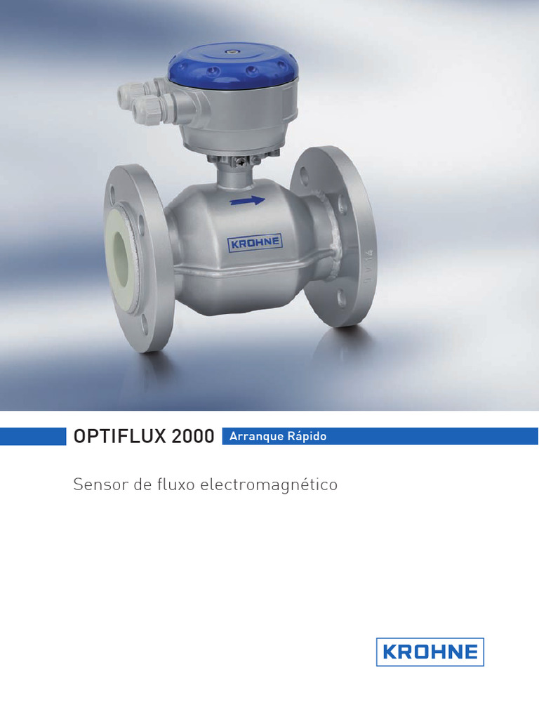 Manual do Sensor OPTIFLUX 2000 | PDF