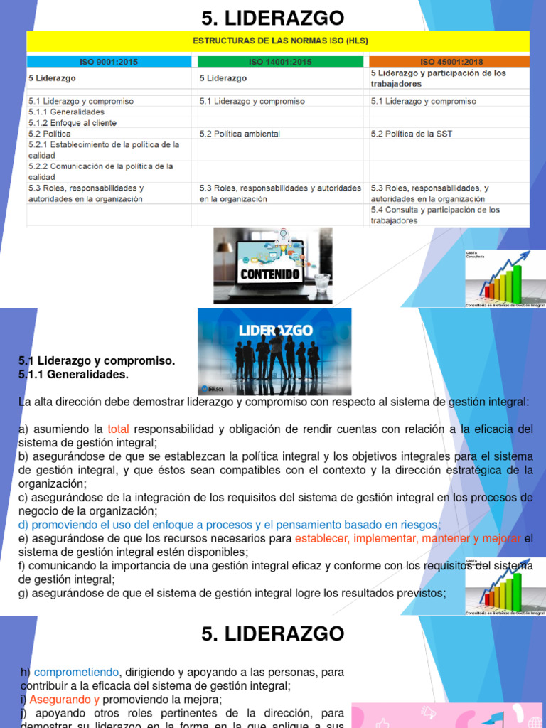 LIDERAZGO | PDF | Seguridad y salud ocupacional | Calidad (comercial)