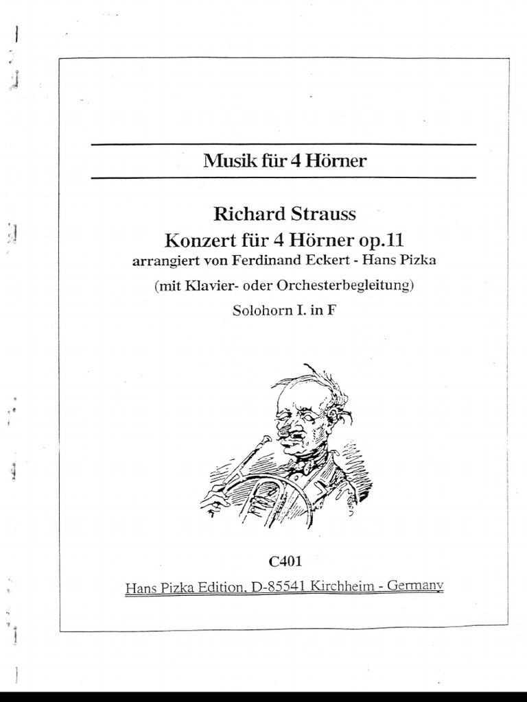 R. Strauss Hornkonzert Op.11 I Corno | PDF