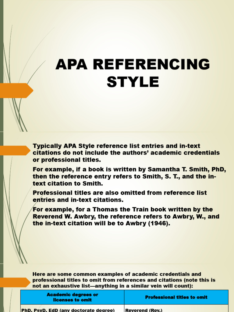 Apa Reference-Prof. Hardlife | PDF | International Standard Serial ...