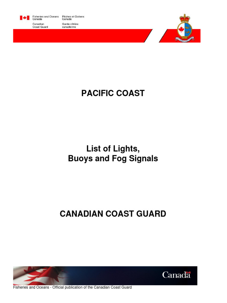Pacific Coast Navigation Aids Guide | PDF | Navigation