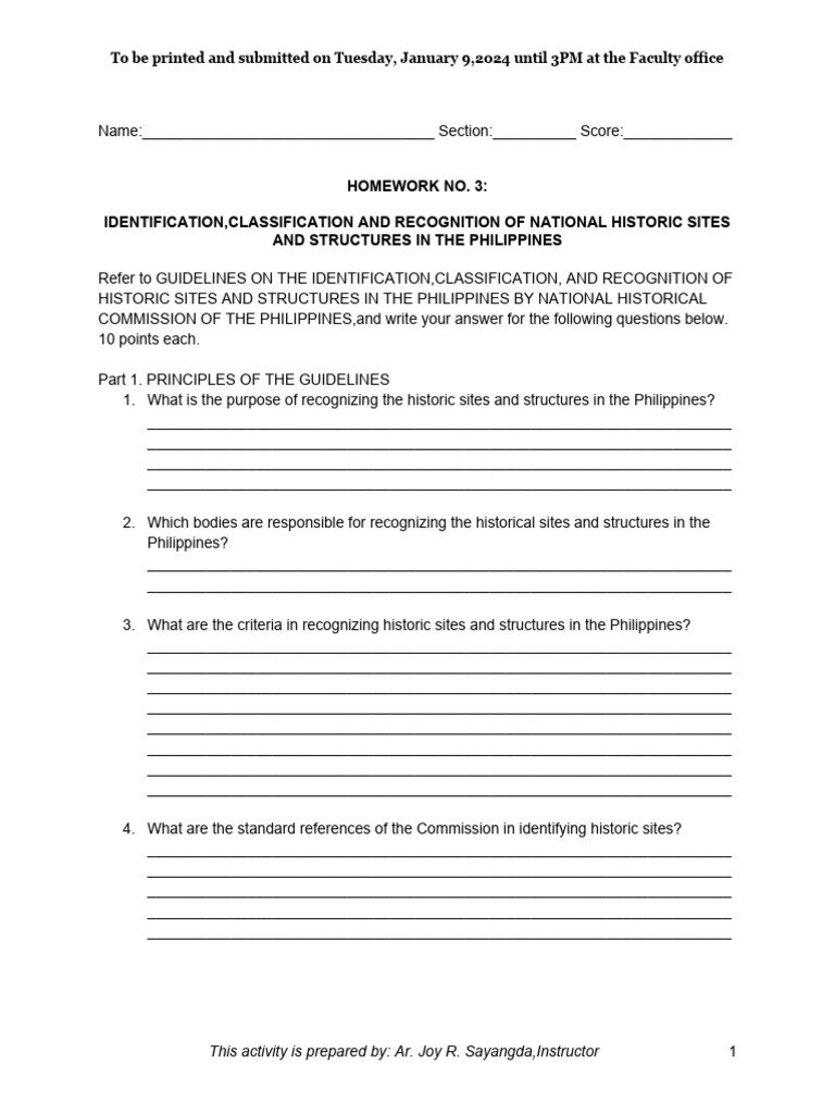 HOMEWORK NO. 3 and 4 - IDENTIFICATION, CLASSIFICATION AND RECOGNITION ...