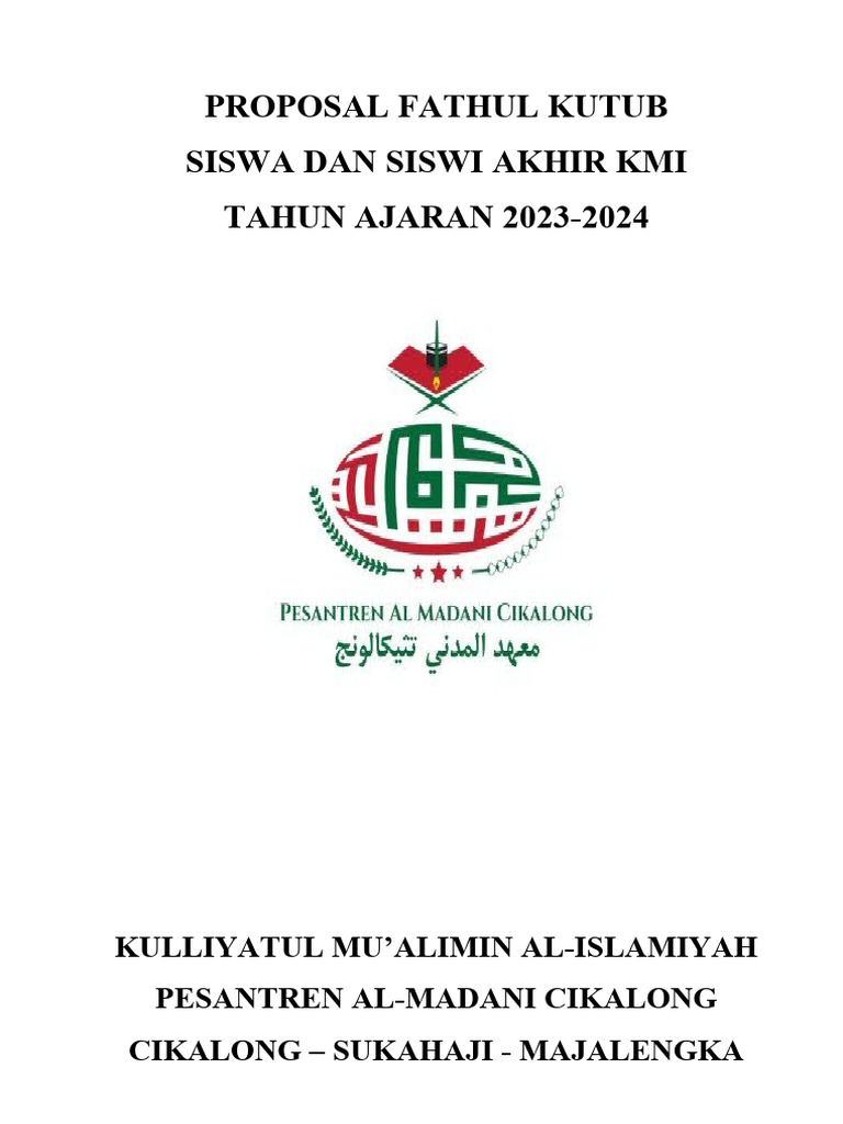 PROPOSAL FATHUL KUTUBfix | PDF