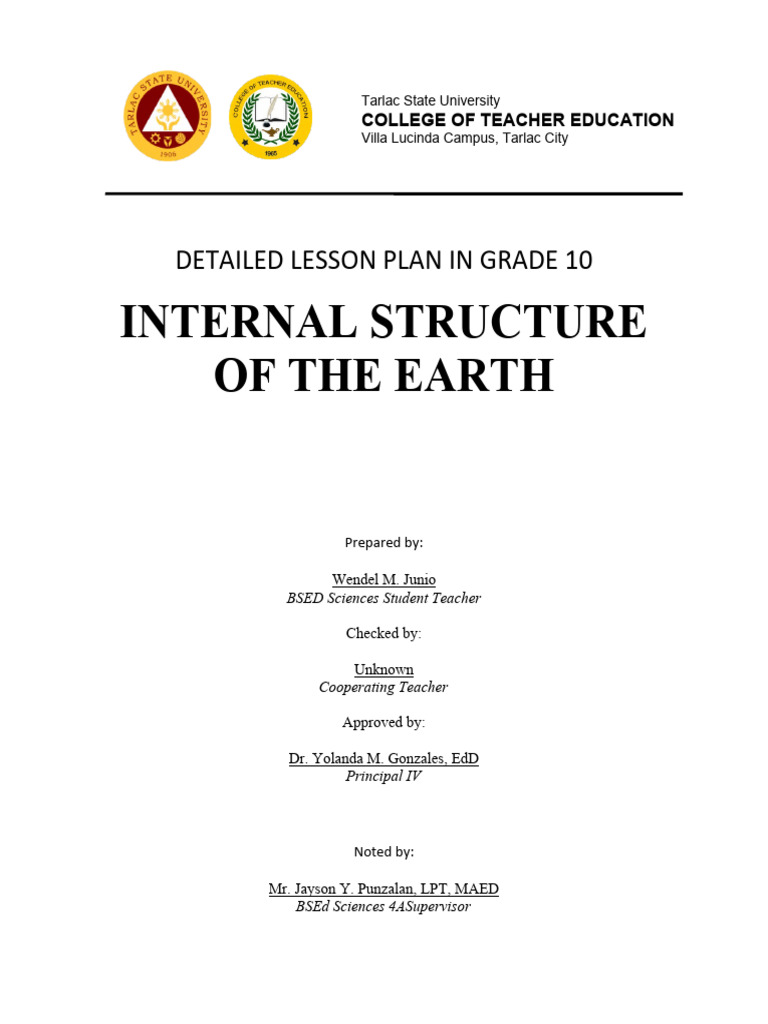Earth's Internal Structure | PDF | Planetary Core | Crust (Geology)