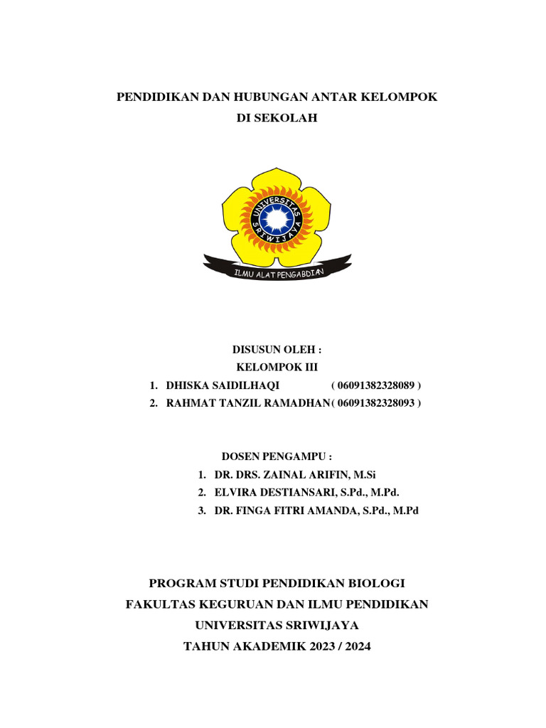 Kelompok 3 - Pendidikan Dan Hubungan Antar | PDF | Karier ...
