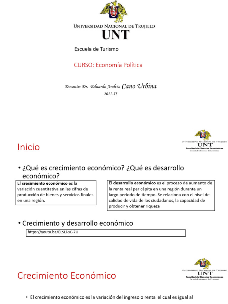 Teorías del Crecimiento Económico | PDF | Crecimiento económico | Producto Interno Bruto