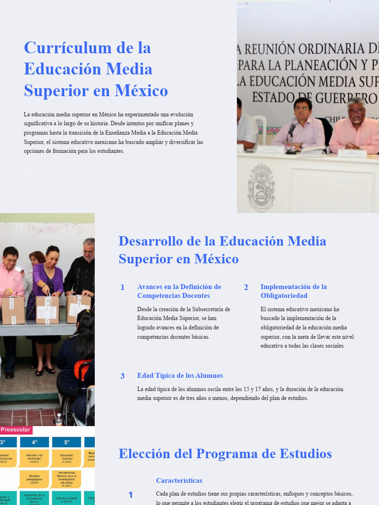 Evolución de la Educación Media Superior en México | PDF | Educación ...