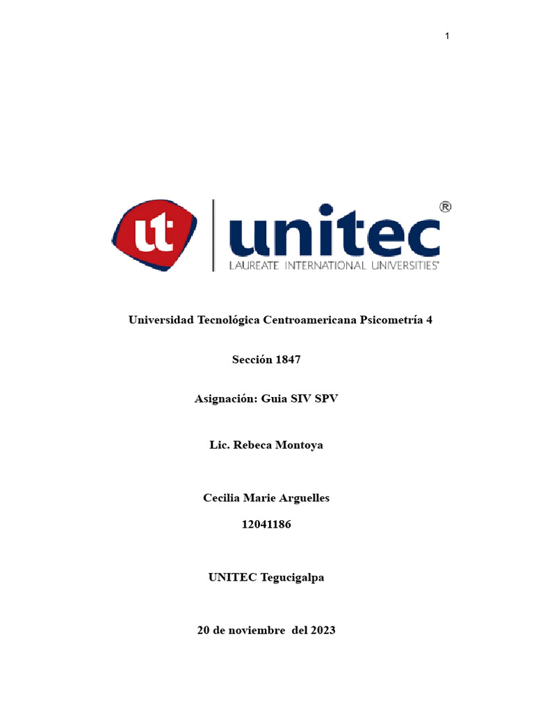 Guia SIV | PDF | Psicología industrial y organizacional | Sicología