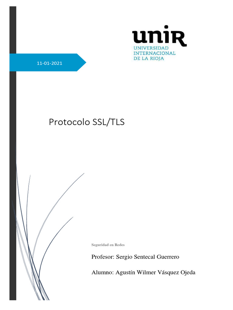 Actividad Protocolo SSL-TLS | PDF | Transport Layer Security | Protocolo de Control de Transmisión