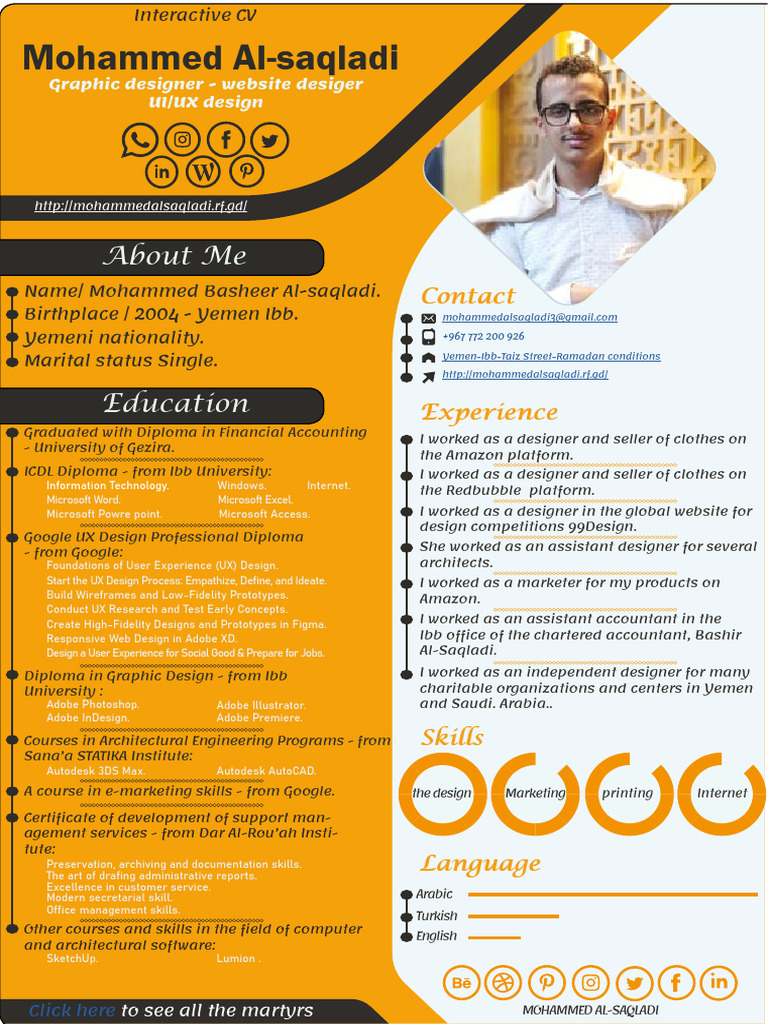 Interactive CV | PDF | Autodesk | Graphic Design