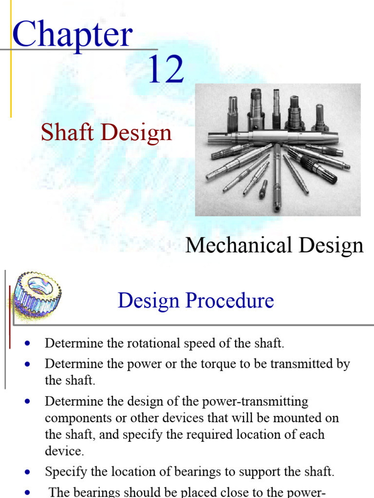 2-Shaft Design Procedure | PDF | Bending | Stress (Mechanics)