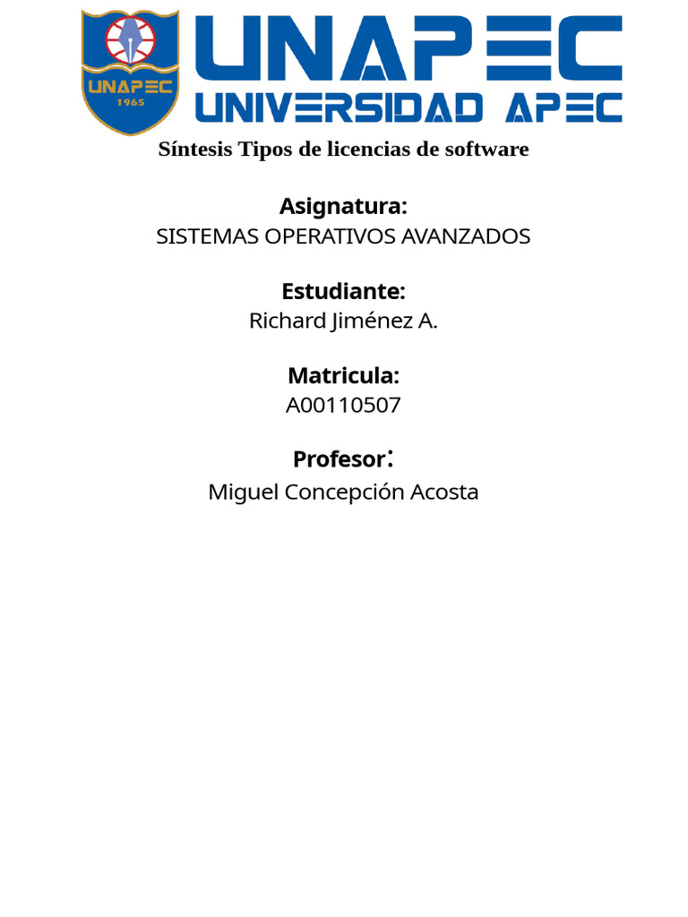 Tipos de licencias de software | PDF