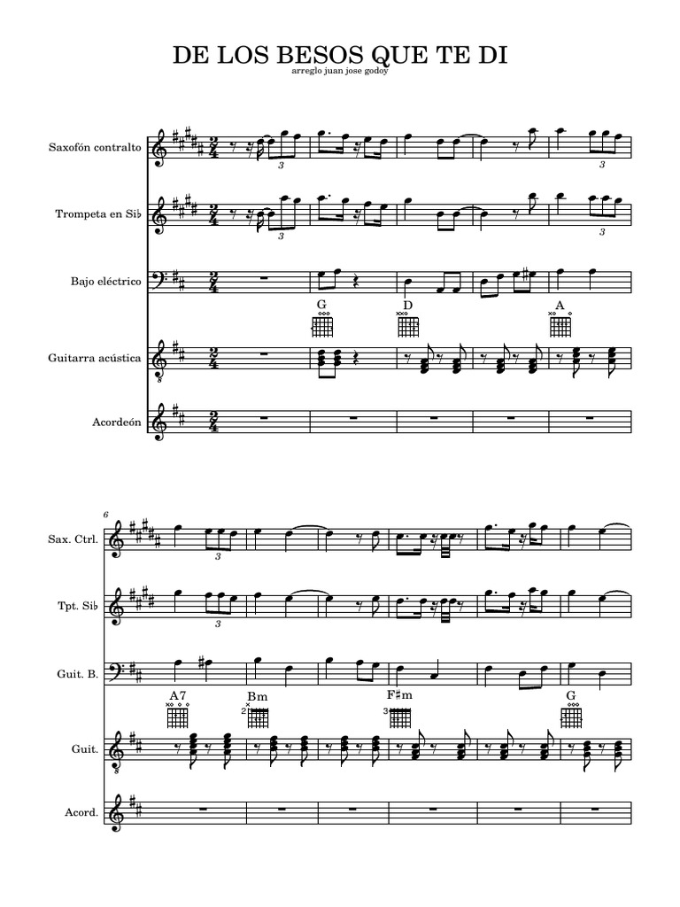 De Los Besos Que Te Di | PDF