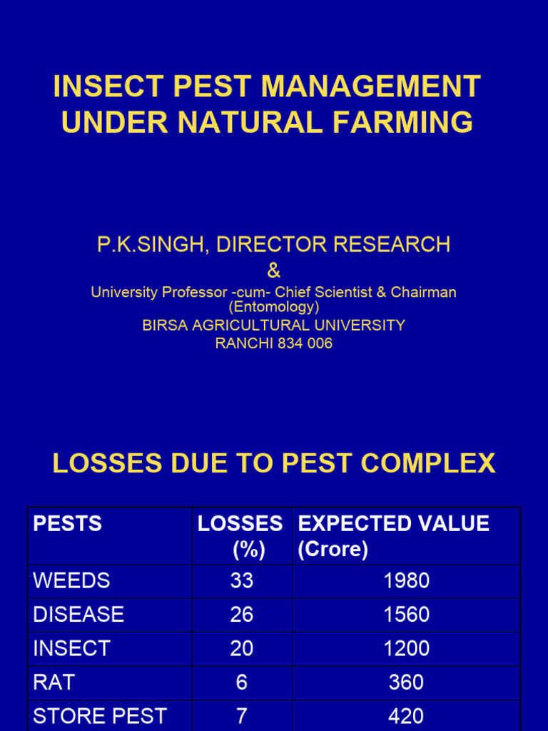 IPM Under Natural Farming | Download Free PDF | Biological Pest Control ...