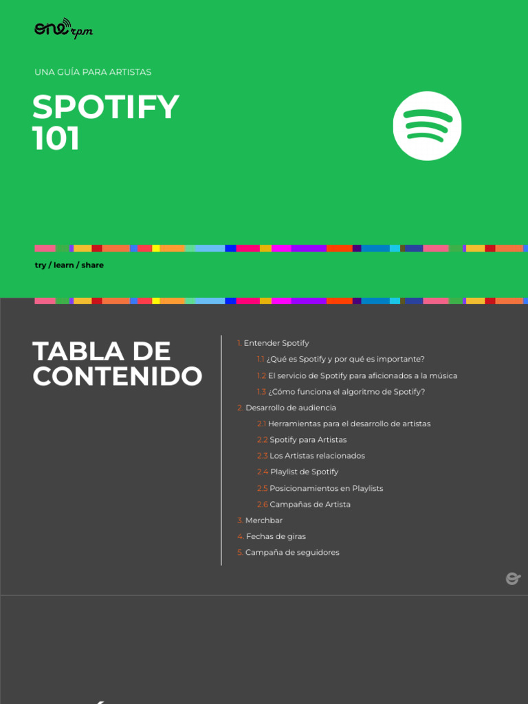 ES Spotify 101 Guide | PDF | Spotify | Streaming Media ES Spotify 101 Guide | PDF | Spotify | Streaming Media