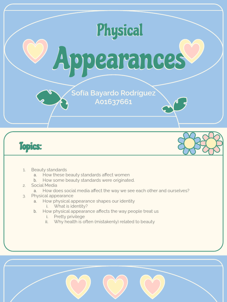 Physical Appearance and Its Influence On How We're Perceived | PDF ...