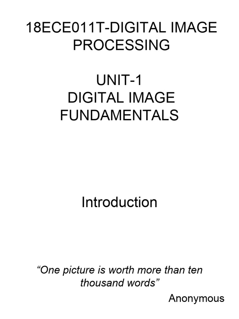 Dip Unit 1 | PDF | Ct Scan | Digital Image