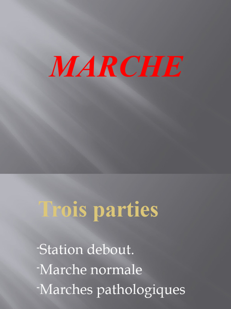 Analyse de la Marche et de l'Équilibre | PDF
