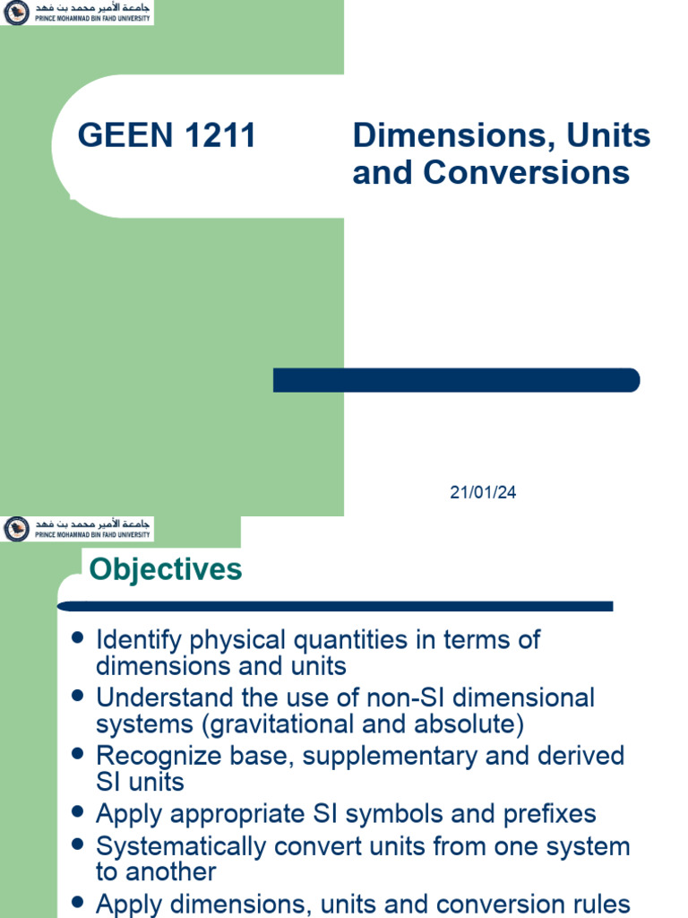 Chap7 - Dimensions, Units and Conversions | PDF | International System ...