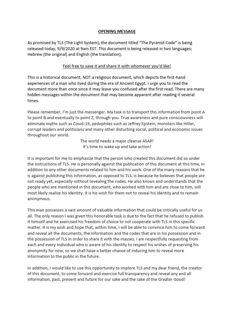 The Pyramid Code English | PDF | Book Of Exodus | Aaron