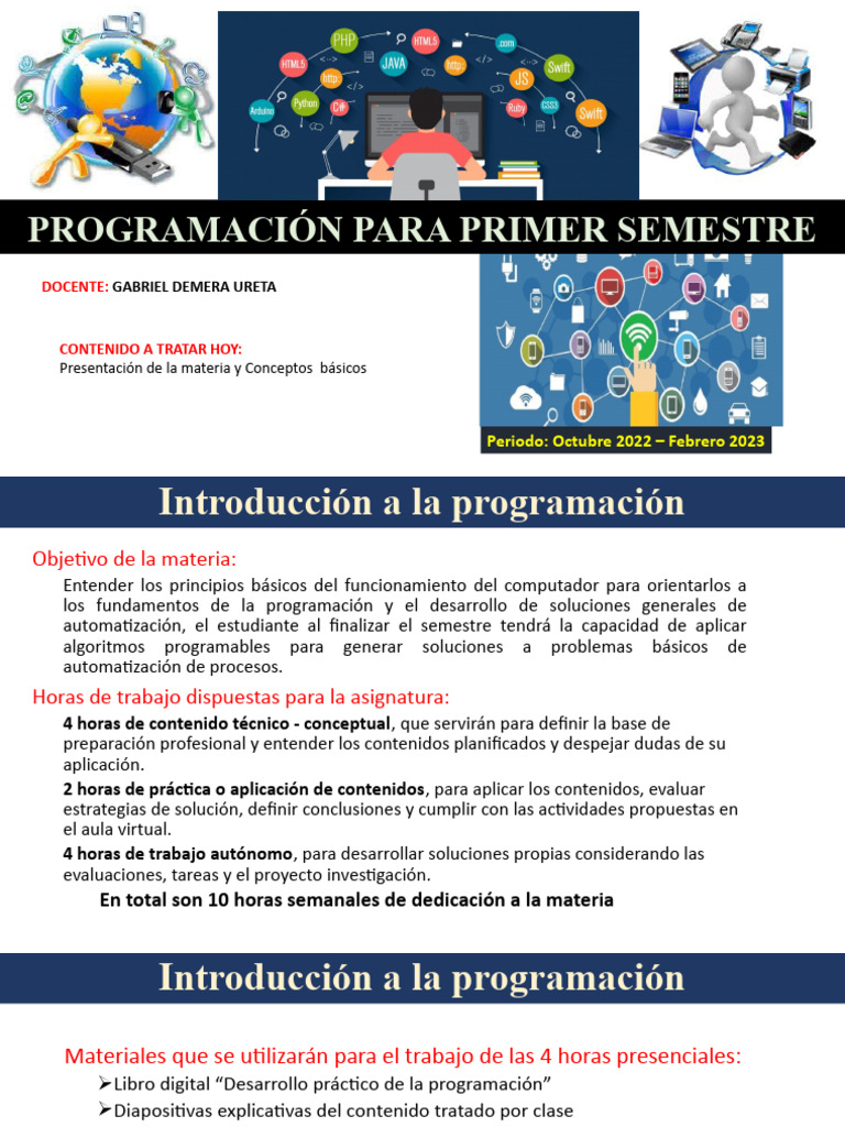 Clase 1 Introducción A La Materia - Hardware Software | PDF ... Clase 1 Introducción A La Materia - Hardware Software | PDF ...