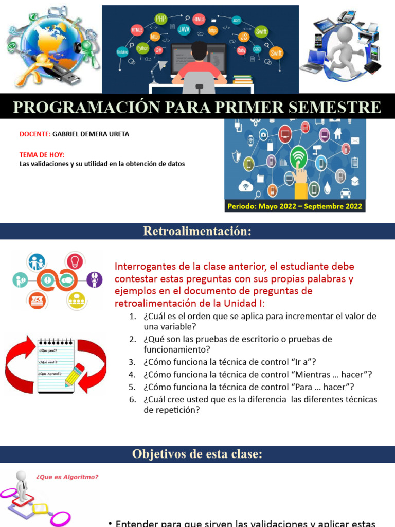 Clase 5 Validaciones | PDF | Sustracción | Informática
