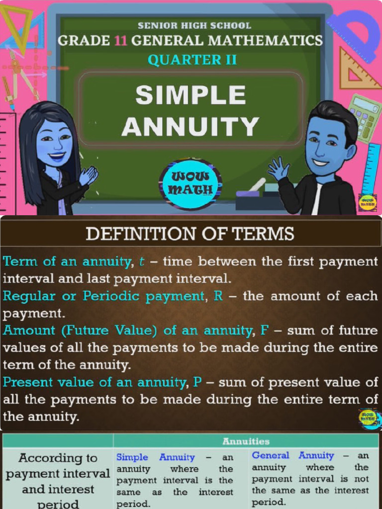 Simple and General Annuity | PDF
