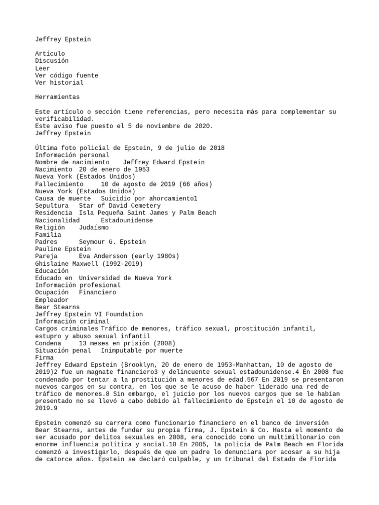 Jeffrey Epstein | PDF