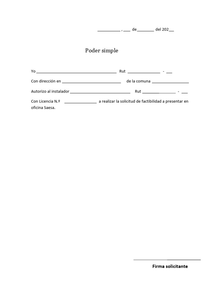 Poder Simple | PDF