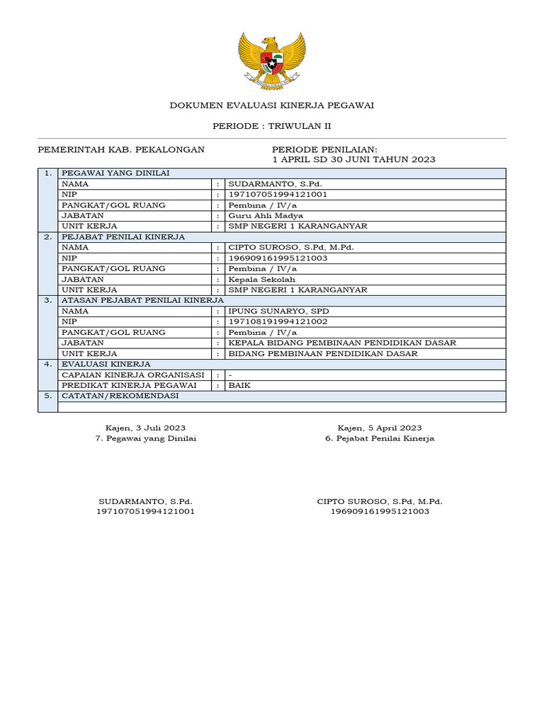 Dokumen EKP TW 2 | PDF | Karier & Perkembangan