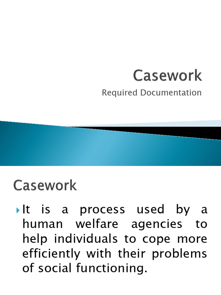 Casework (Required Documentation) | PDF