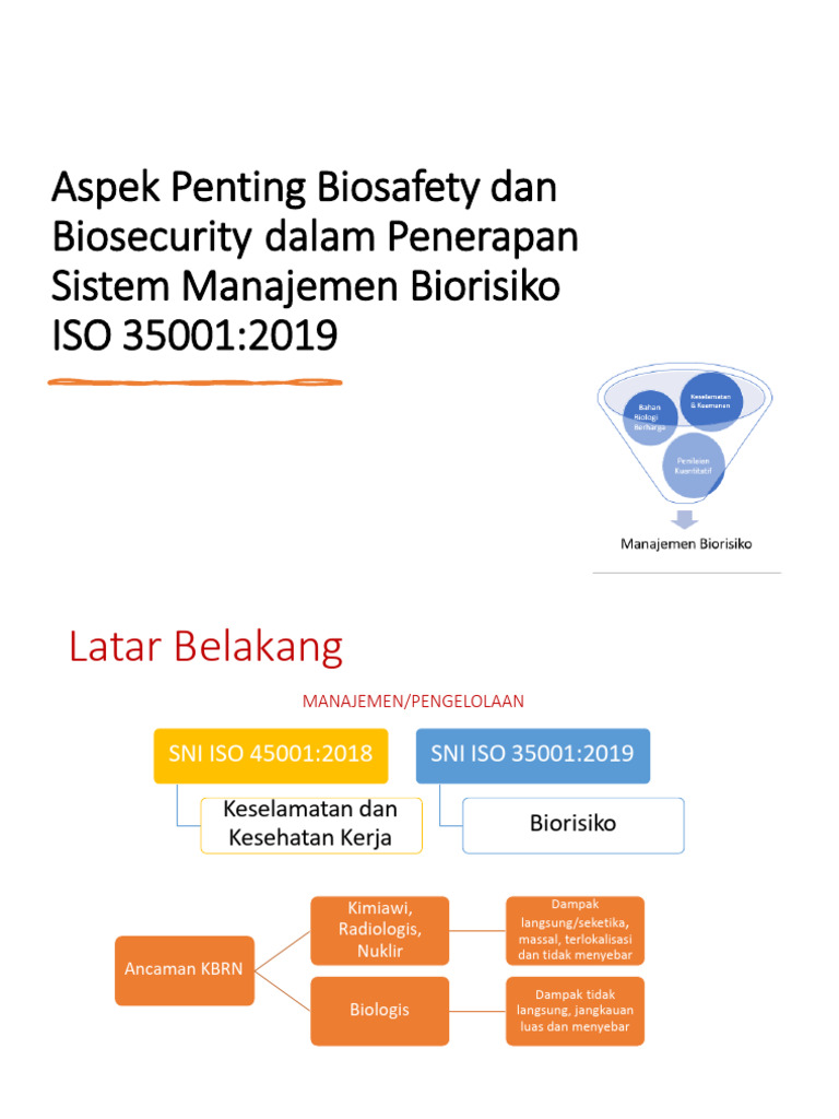 Aspek Penting ISO 35001 2019 | PDF