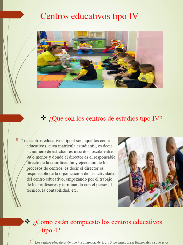 Centros educativos tipo IV | PDF