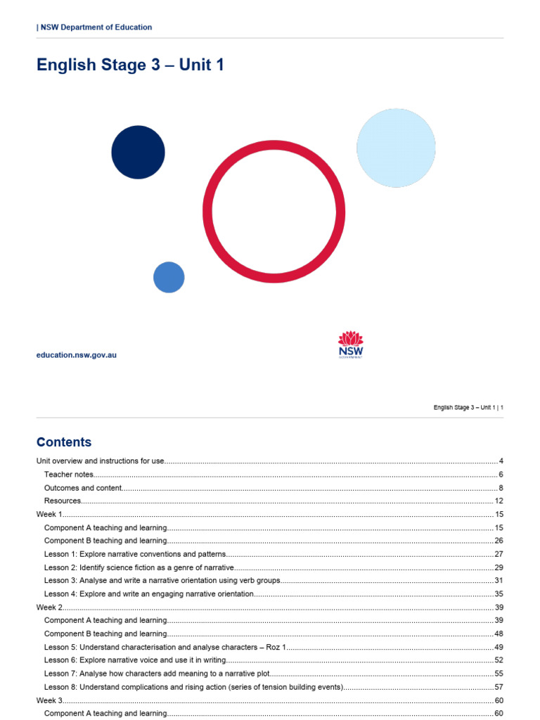 English s3 Unit 1 the Wild Robot (4) | PDF | Reading Comprehension | Word