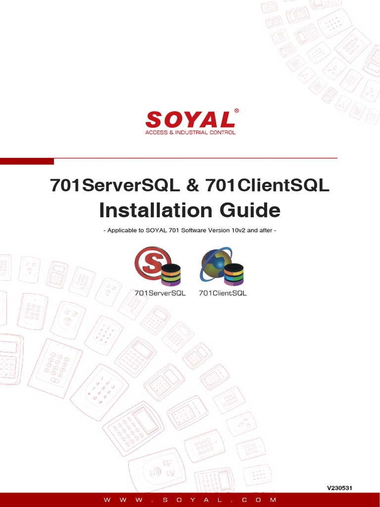 SOYAL 701 Software Installation Guide | PDF | Databases | File System