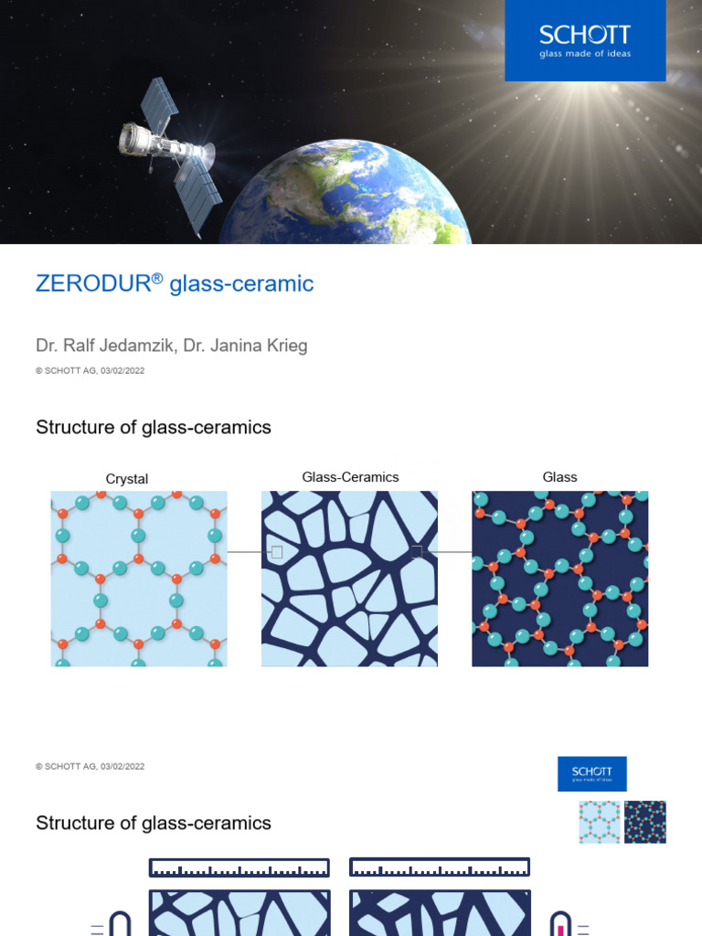 ZERODUR SLIDES 2022-02-03 ZERODUR® Glass-Ceramic | PDF | Materials ...