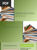 The Mirror Equation, Magnification and Sample Problems | PDF | Teaching ...